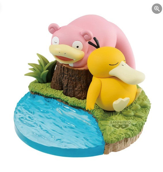 Pokemon Relaxing Time Slowpoke & Psyduck Diorama - Banpresto